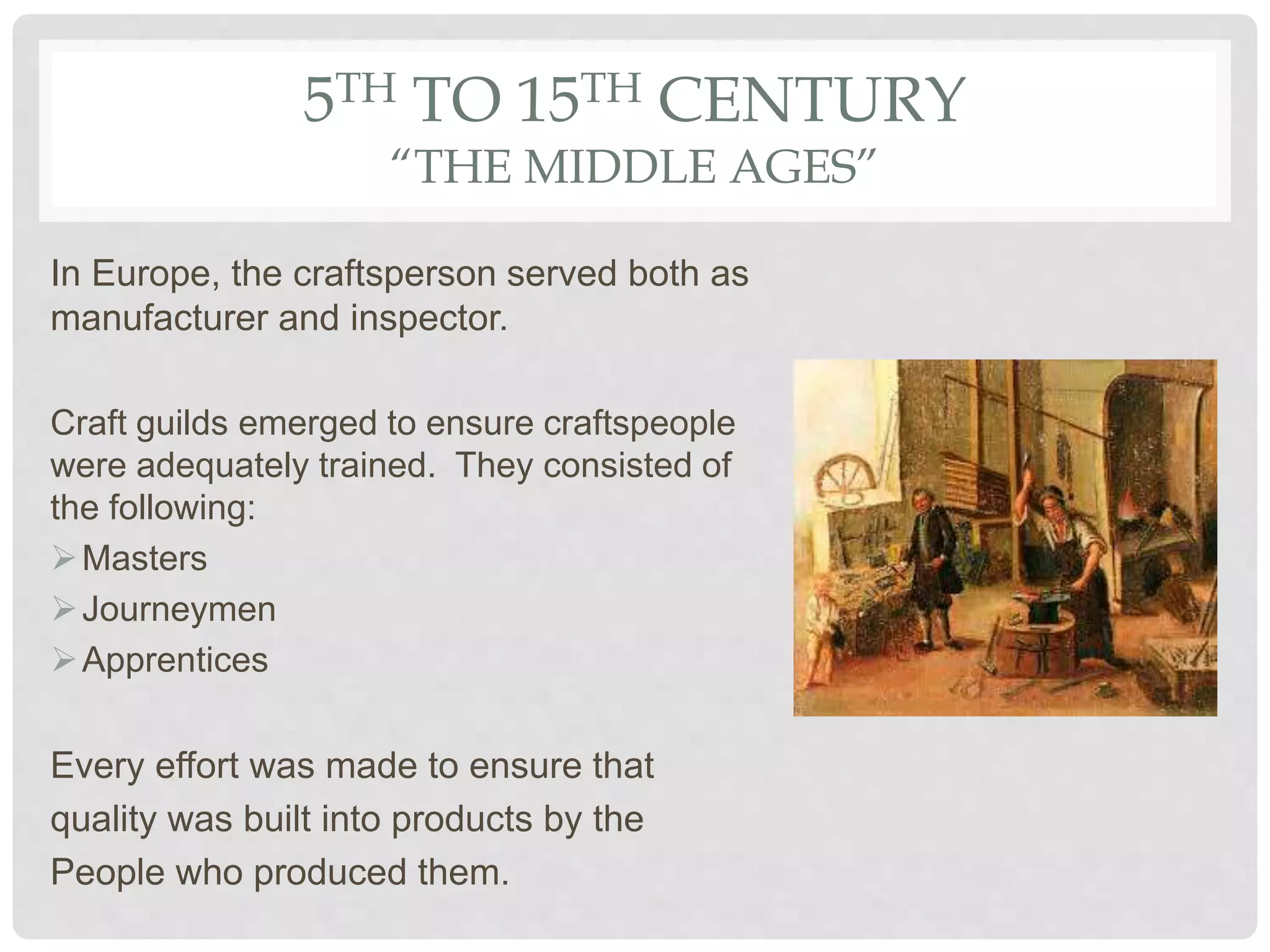 History of Quality Management | PPTX