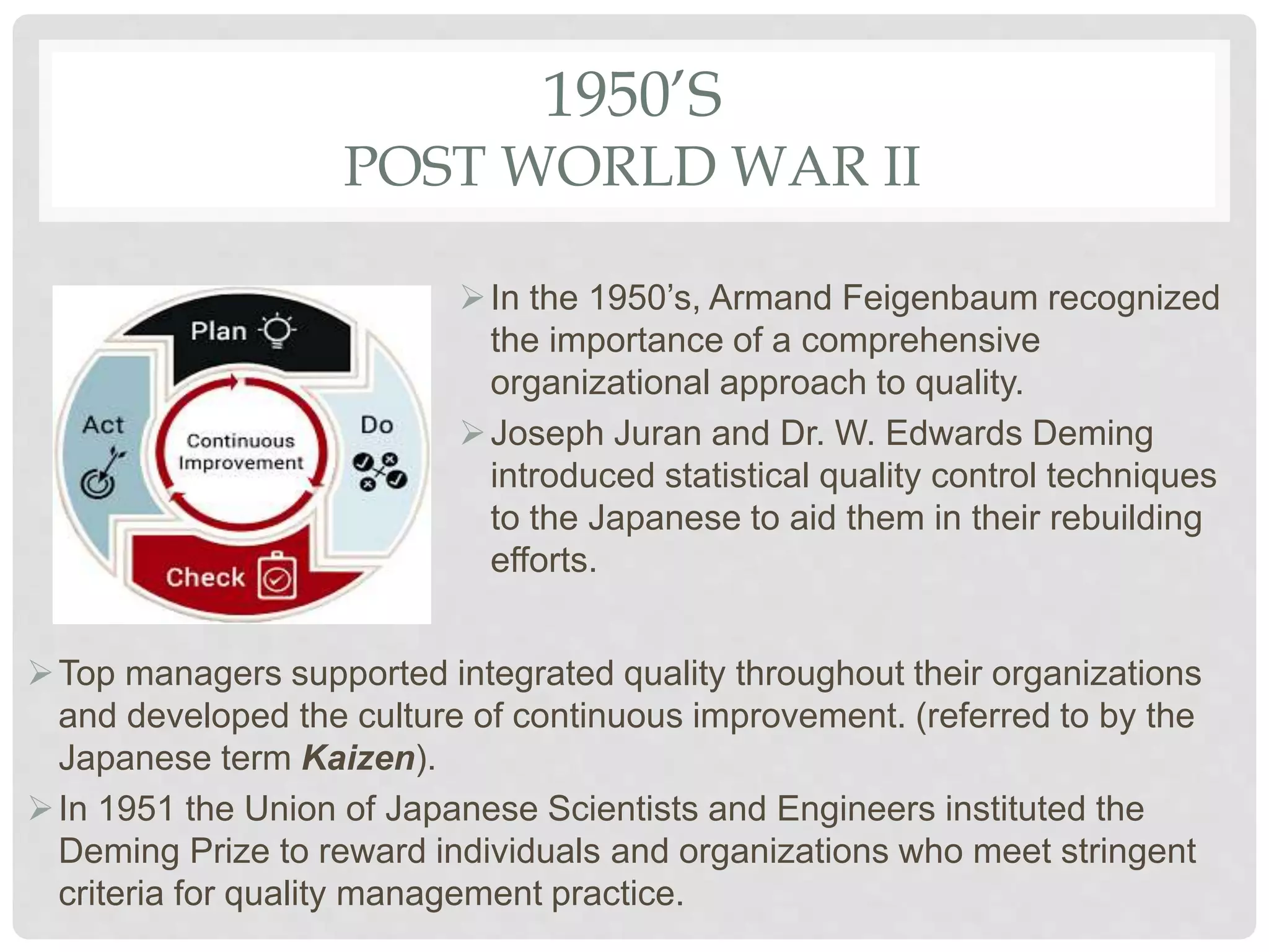 History of Quality Management | PPTX