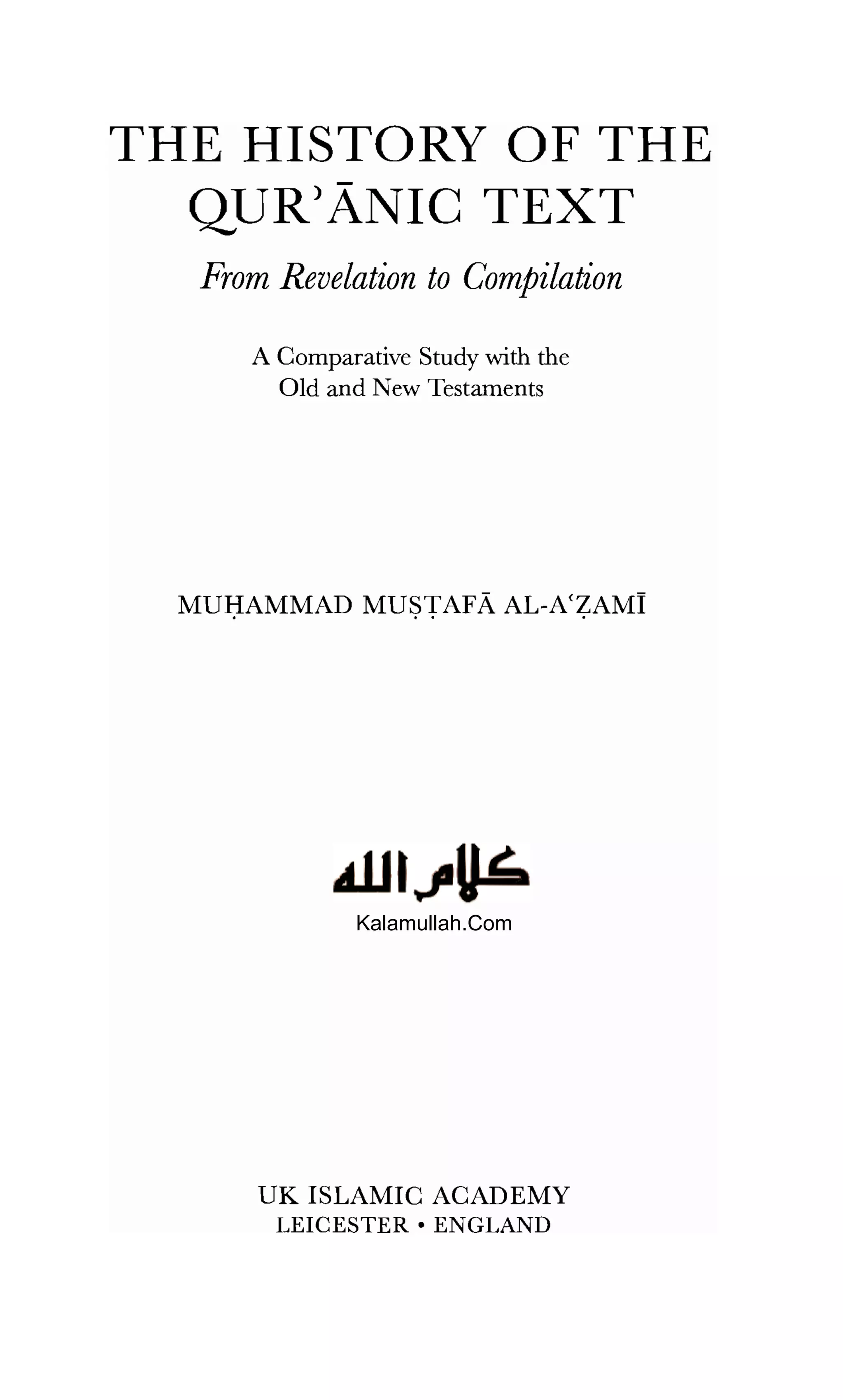 History of Quran Text - A comparative study || Australian Islamic ...