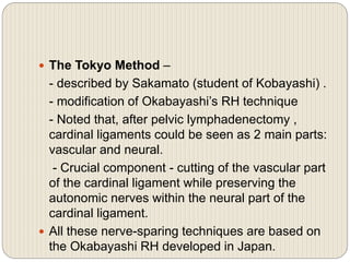 History of radical hysterectomy for cancer cervix | PPTX