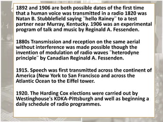 History of radio | PPTX