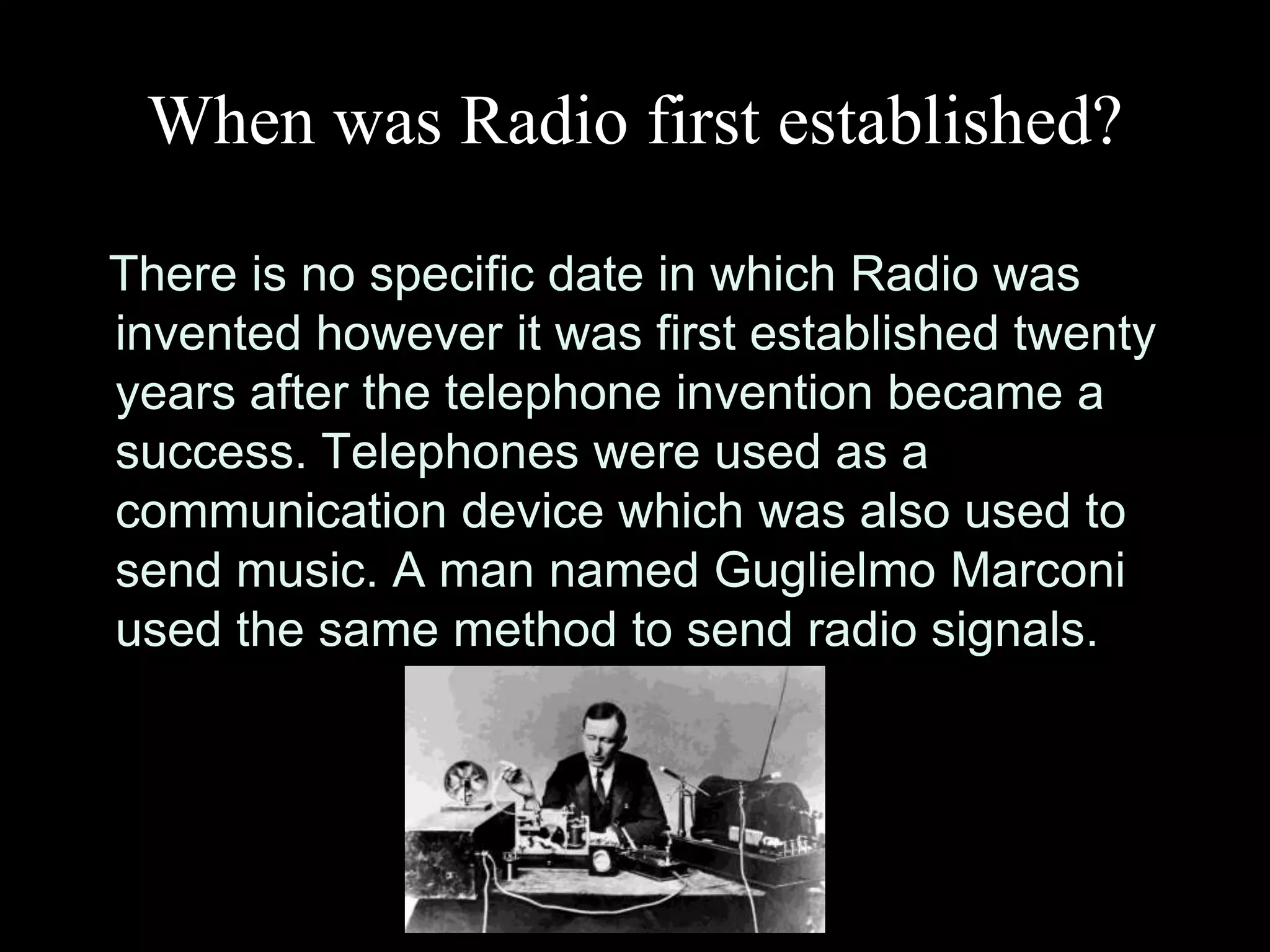 History of radio | PPTX