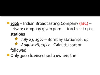 History of radio in india | PPT