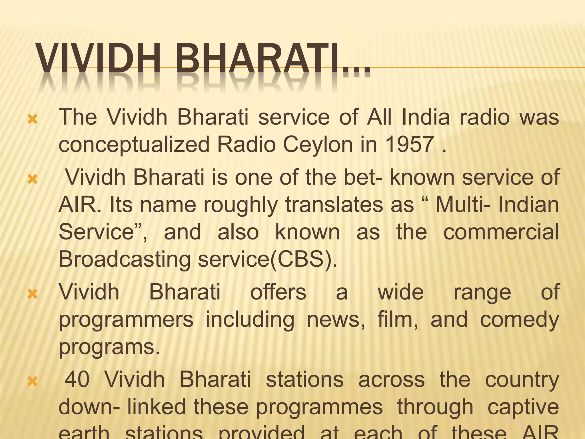 History of radio in India | PPTX