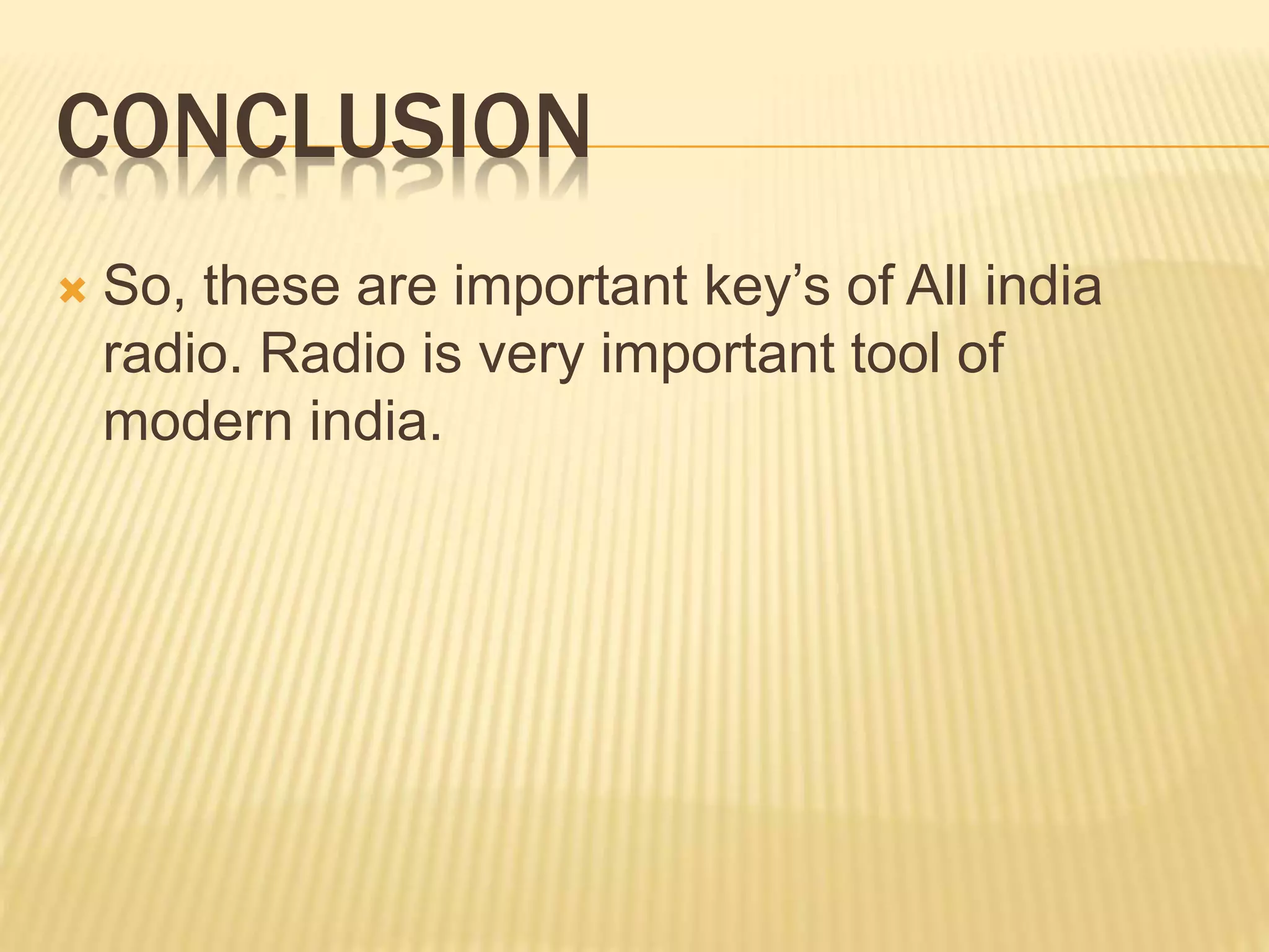 History of radio in India | PPTX