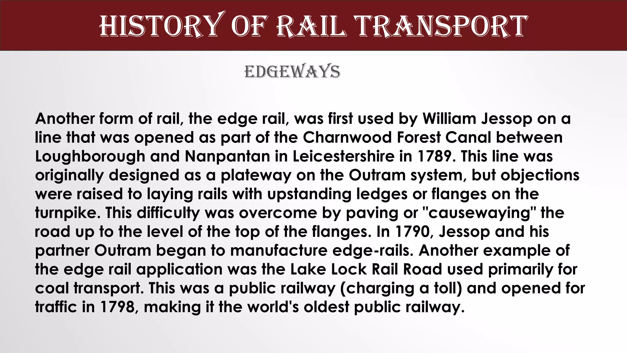History of Railtransport | PDF