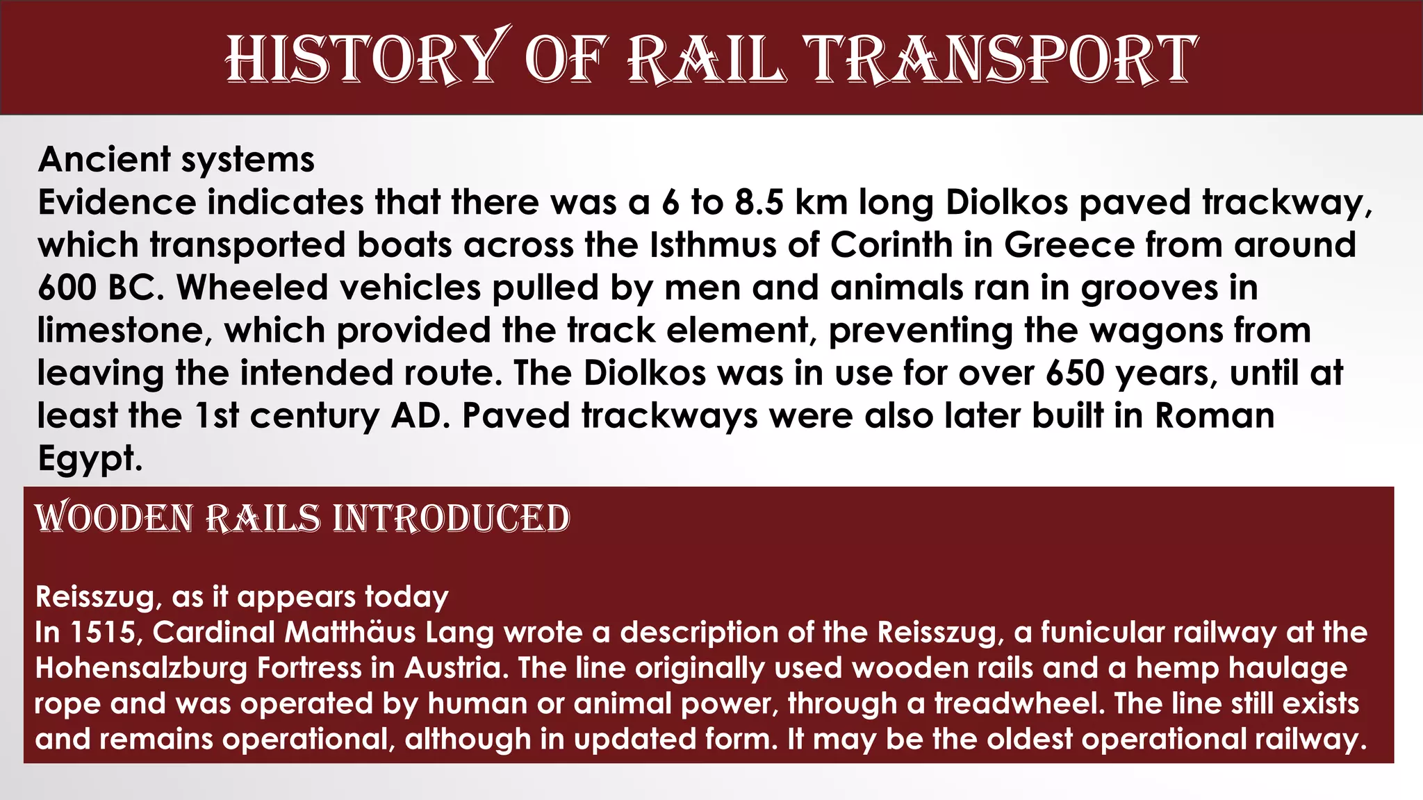History of Railtransport | PDF