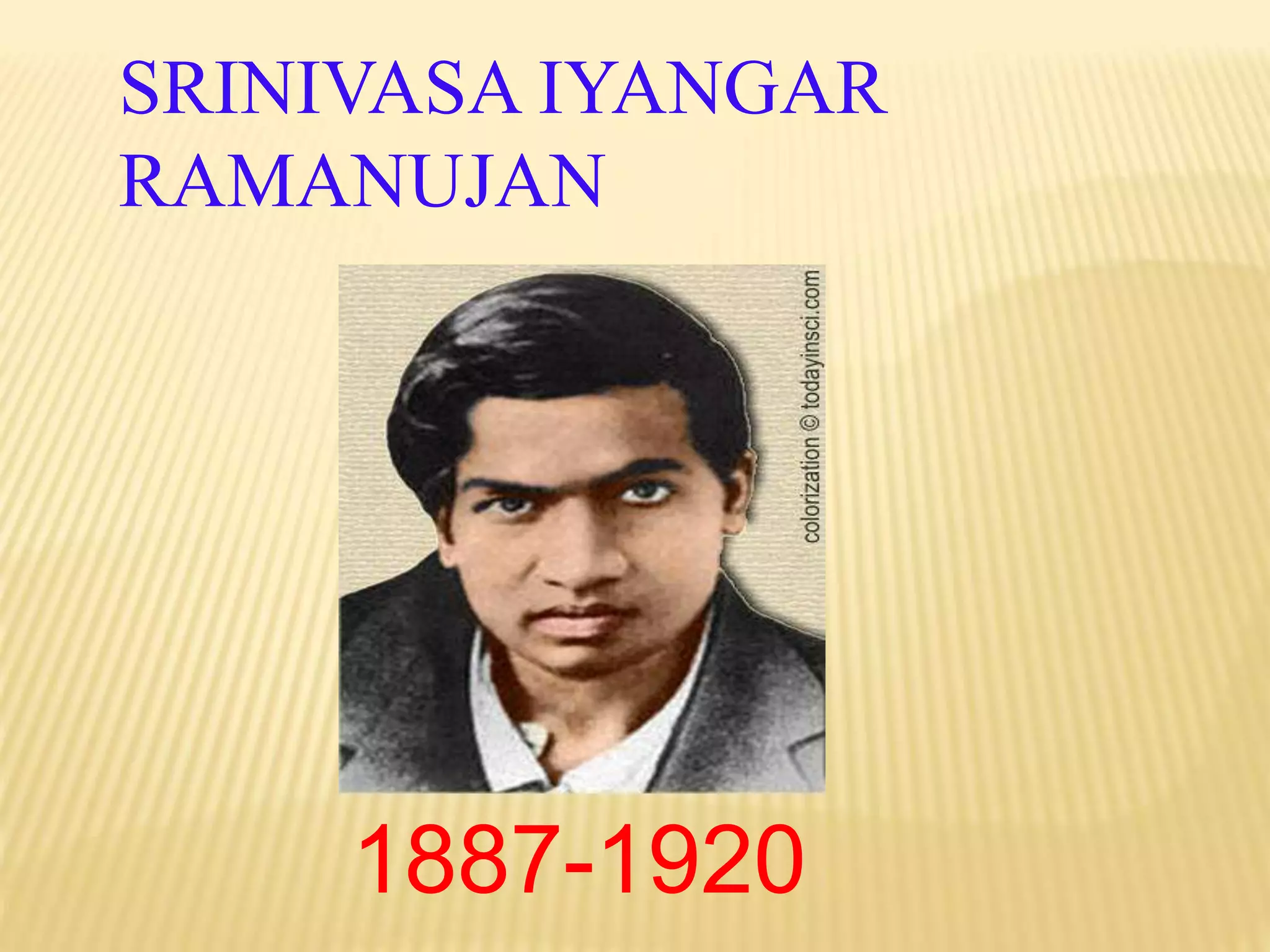 History of ramanujan's and his contributions in mathematics by, sandeep ...