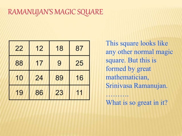 History of ramanujan's and his contributions in mathematics by, sandeep ...