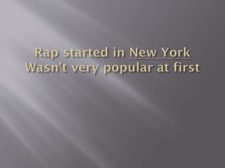 History of Rap | PPTX