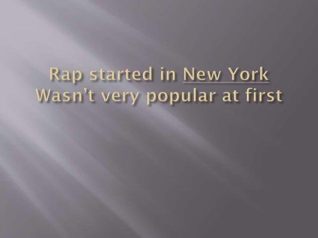 History of Rap | PPTX