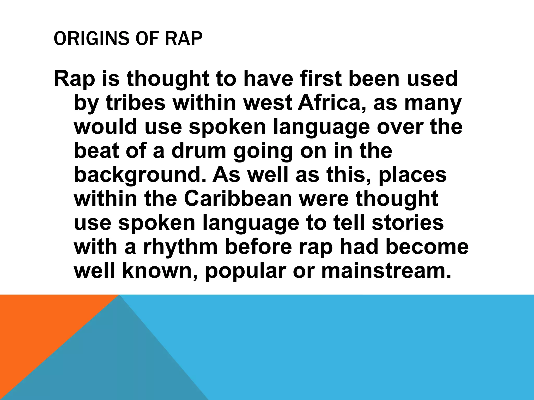 History of rap | PPTX