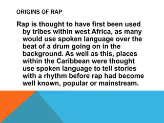 History of rap | PPTX