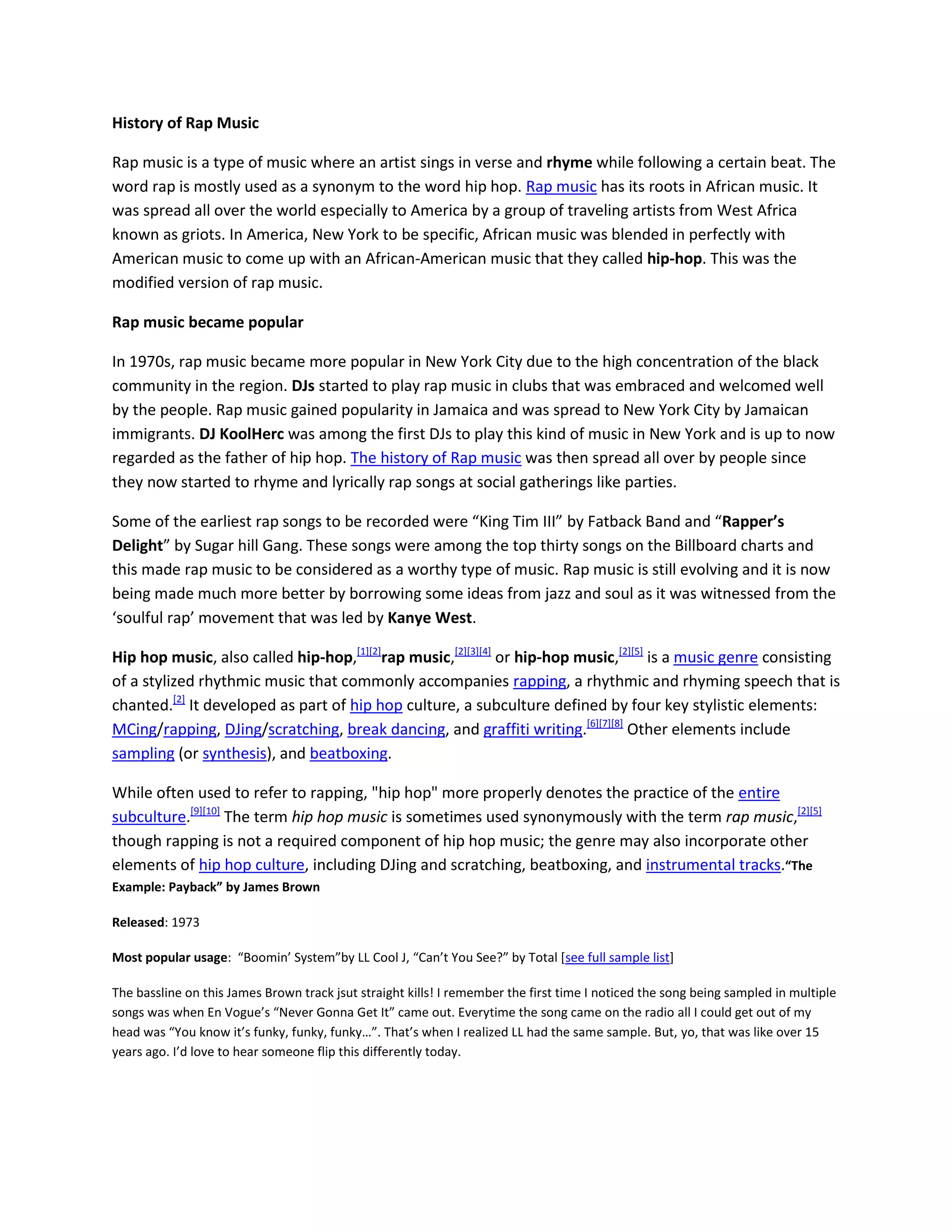 five senses | DOCX | Hip Hop Music | Music