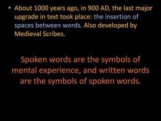 HISTORY OF READING.pdf: AN INTRODUCTION TO READING AND WRITING | PDF