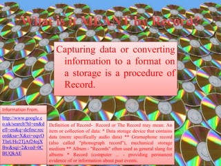 History of record | PPTX