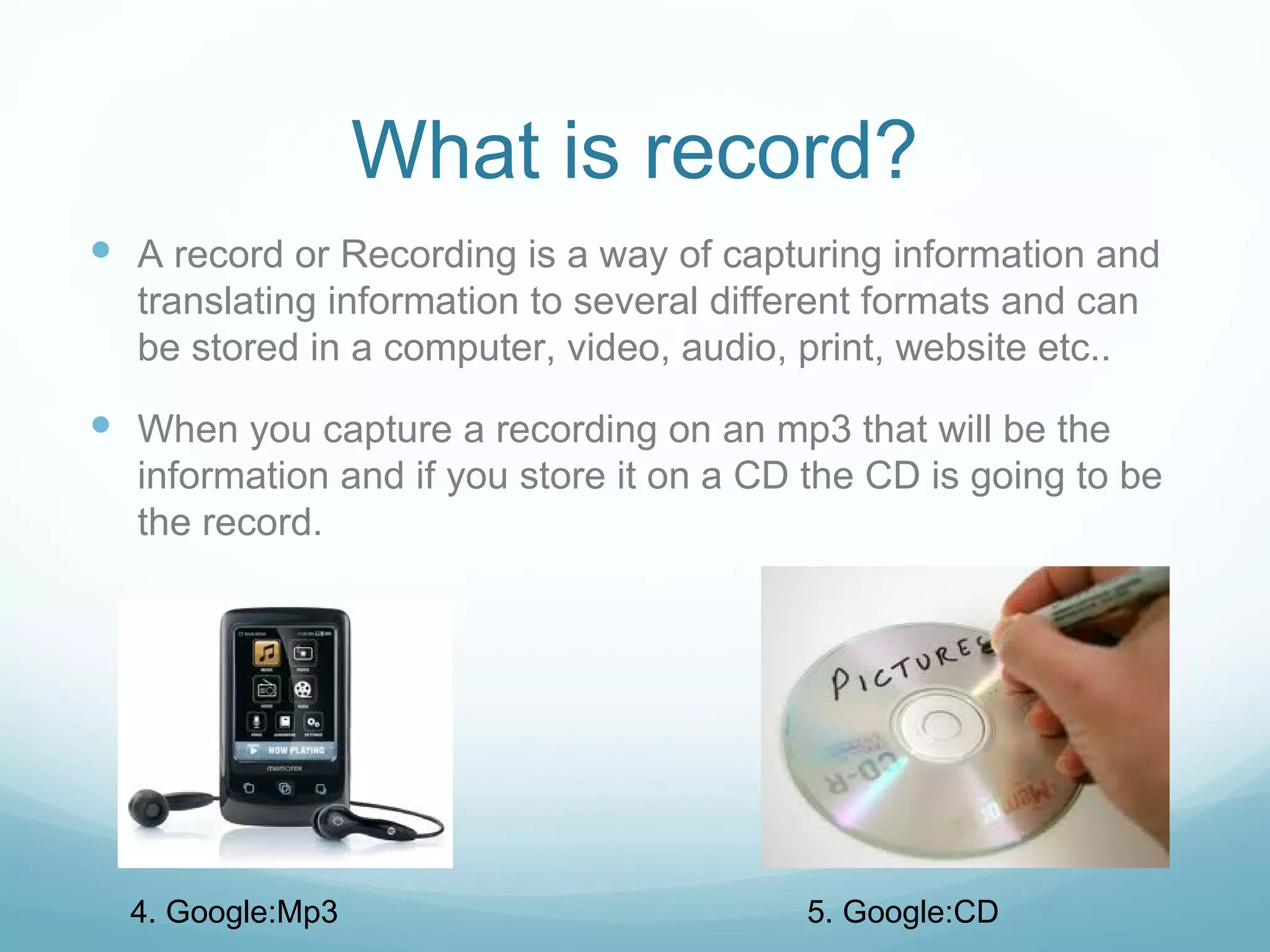 History of record[1] | PPT