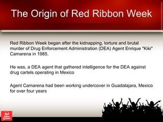 History of red ribbon week | PPT | Crime & Harmful Acts to Individuals ...