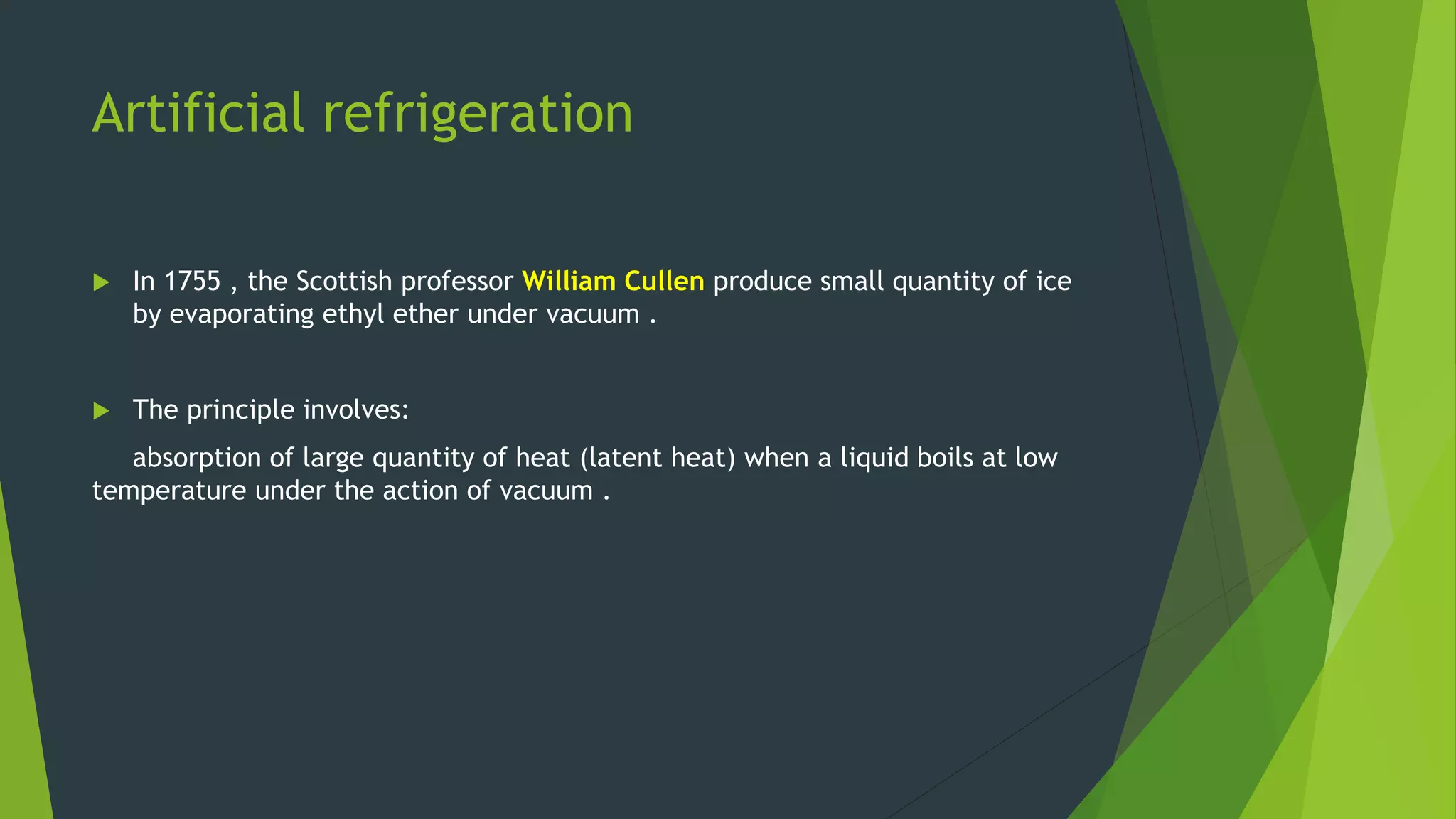 History of refrigeration | PPTX