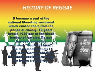 History of reggae | PPTX
