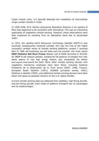 History of remote sensing | PDF