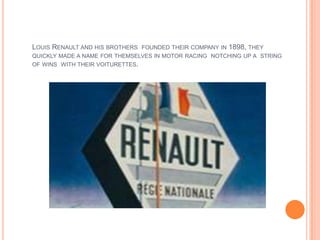 History of renault | PPTX