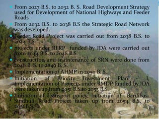 History of road in Nepal | PPTX