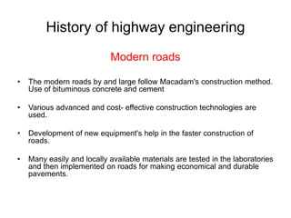 History of road | PPTX