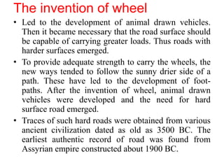 History of road | PPTX