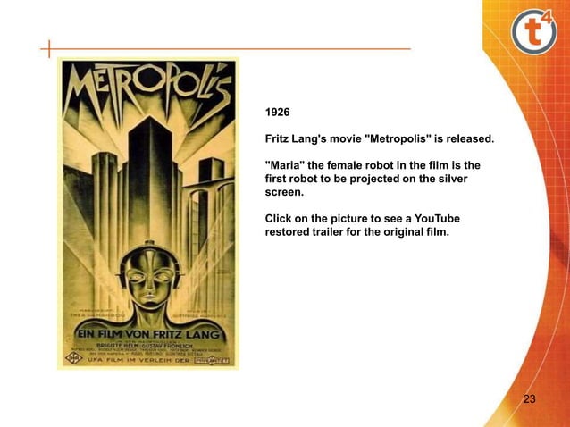 History of Robotics.ppt | Robotics | Technology & Computing