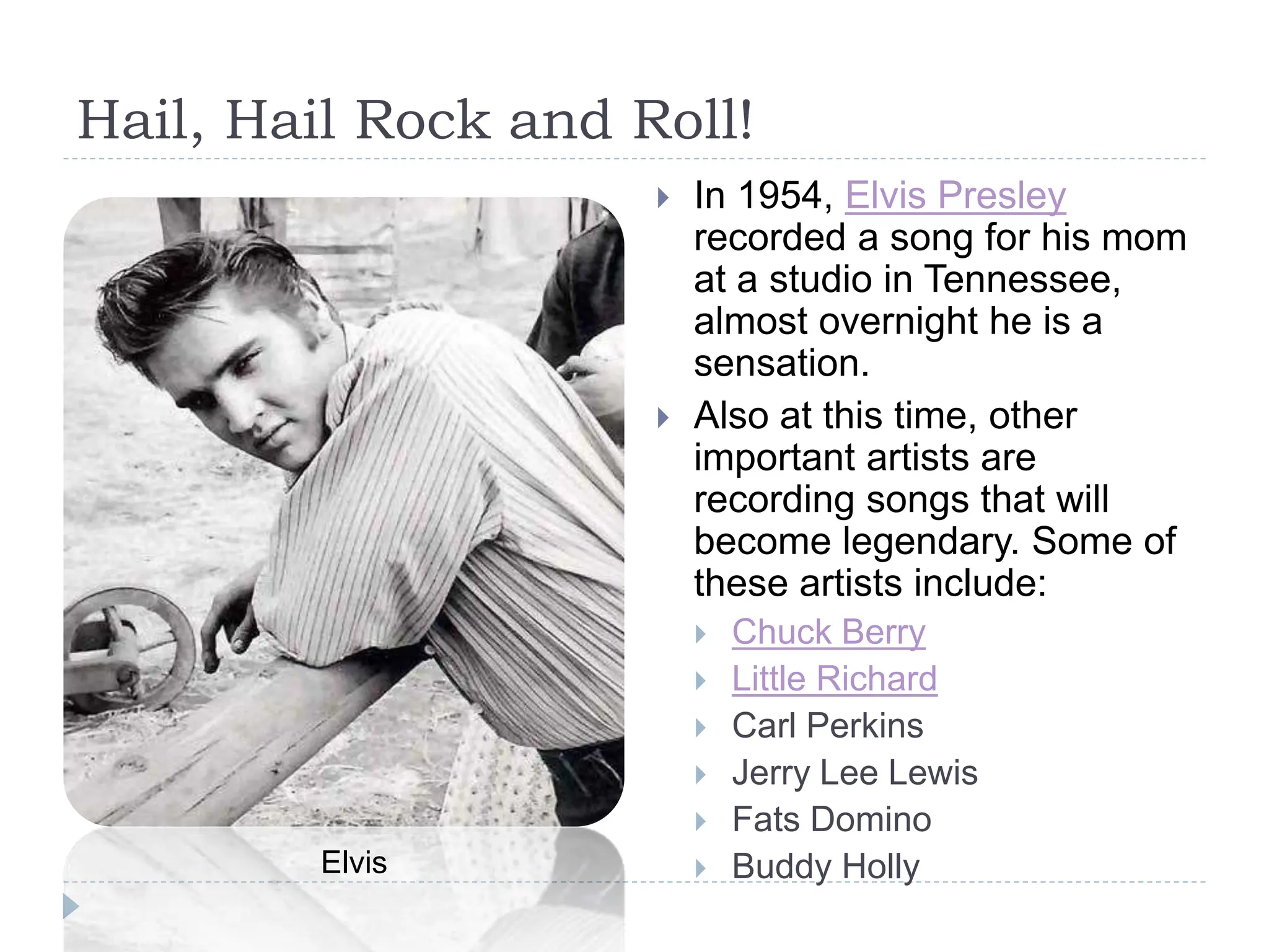 history of rock music powerpoint presentation | PPT