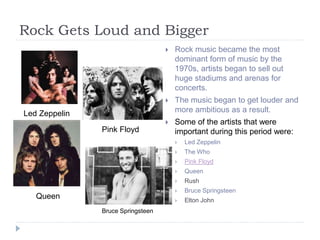 history of rock music powerpoint presentation | PPT