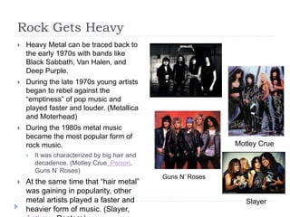 history of rock music powerpoint presentation | PPT