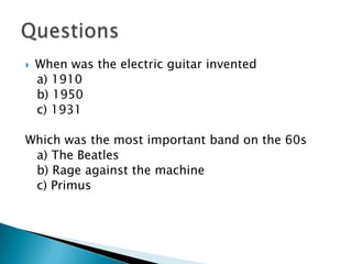 History of rock and roll | PPTX