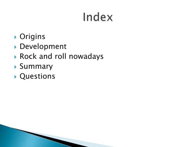 History of rock and roll | PPTX | Classic Rock | Rock Music