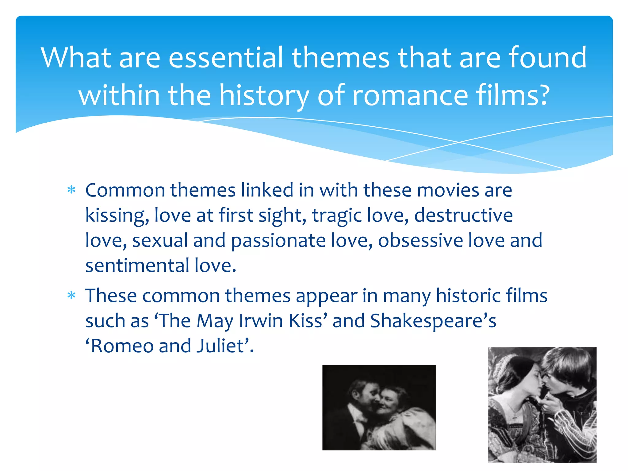 History of romance films | PPTX