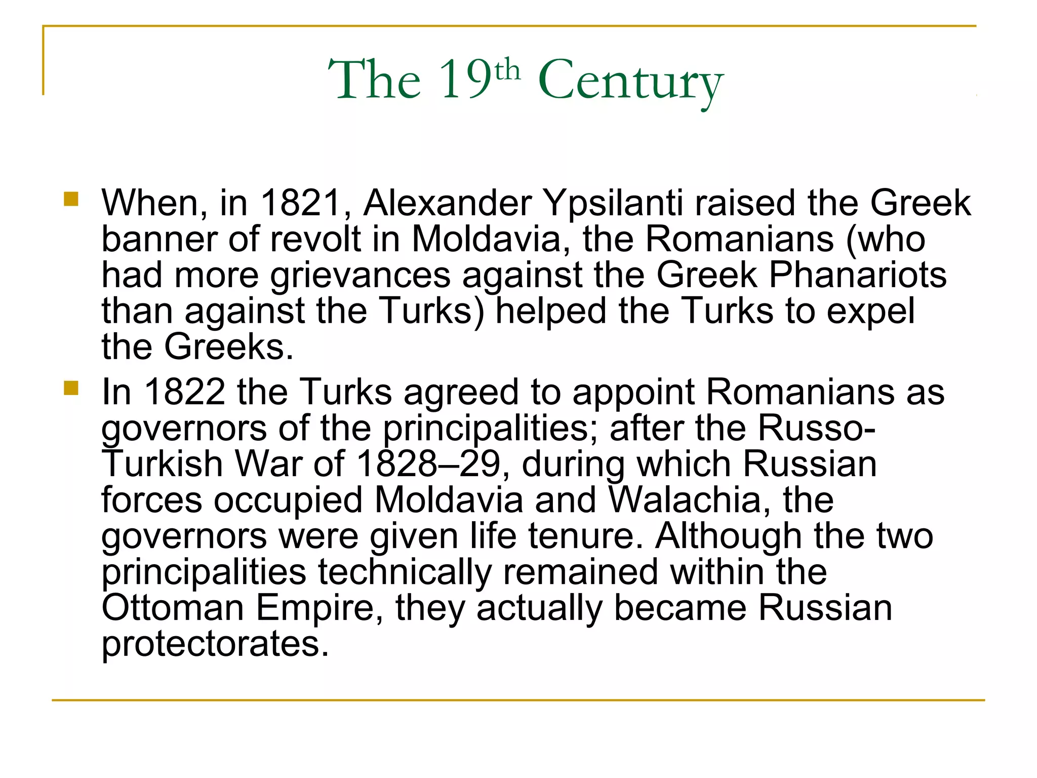 History of romanian turkish relations | PPT