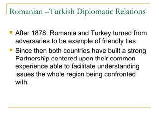 History of romanian turkish relations | PPT