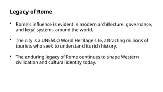 History Of Rome and Roman civilisation.pptx