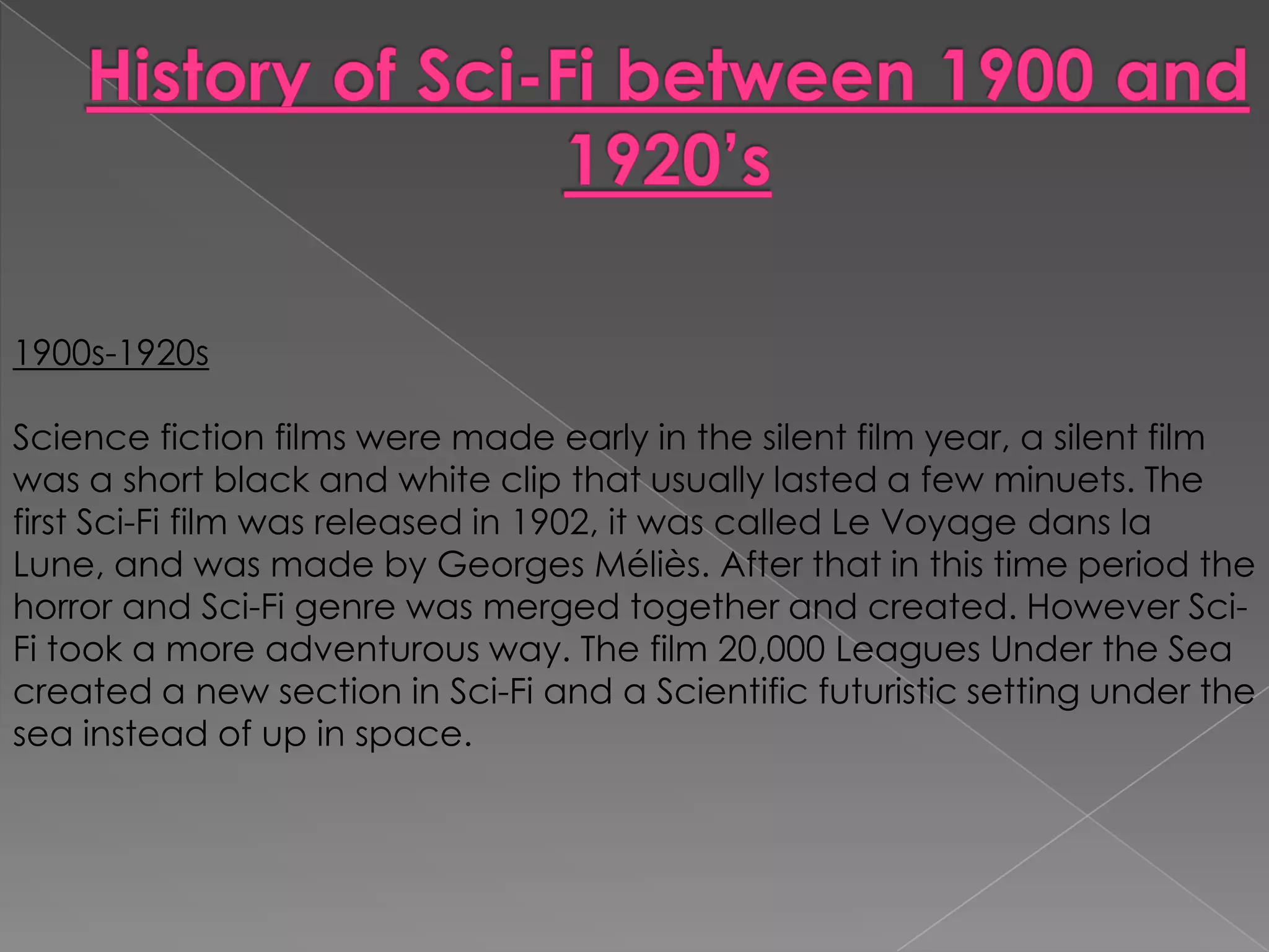 History of sci-fi | PPTX