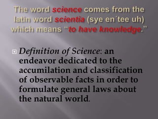 History of Science | PPTX