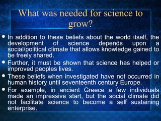History of science, what is science? stages of science... | PPT