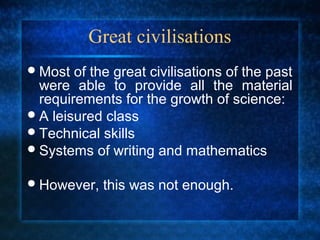 History of science, what is science? stages of science... | PPT