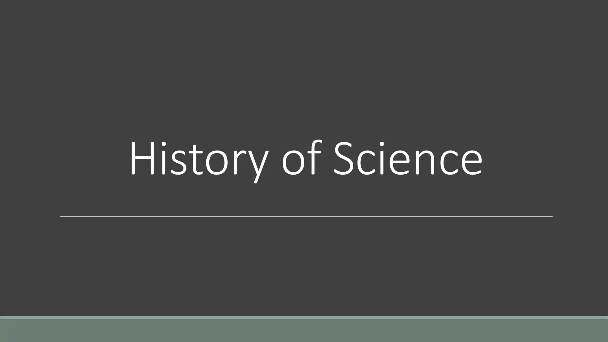 History of science | PPTX