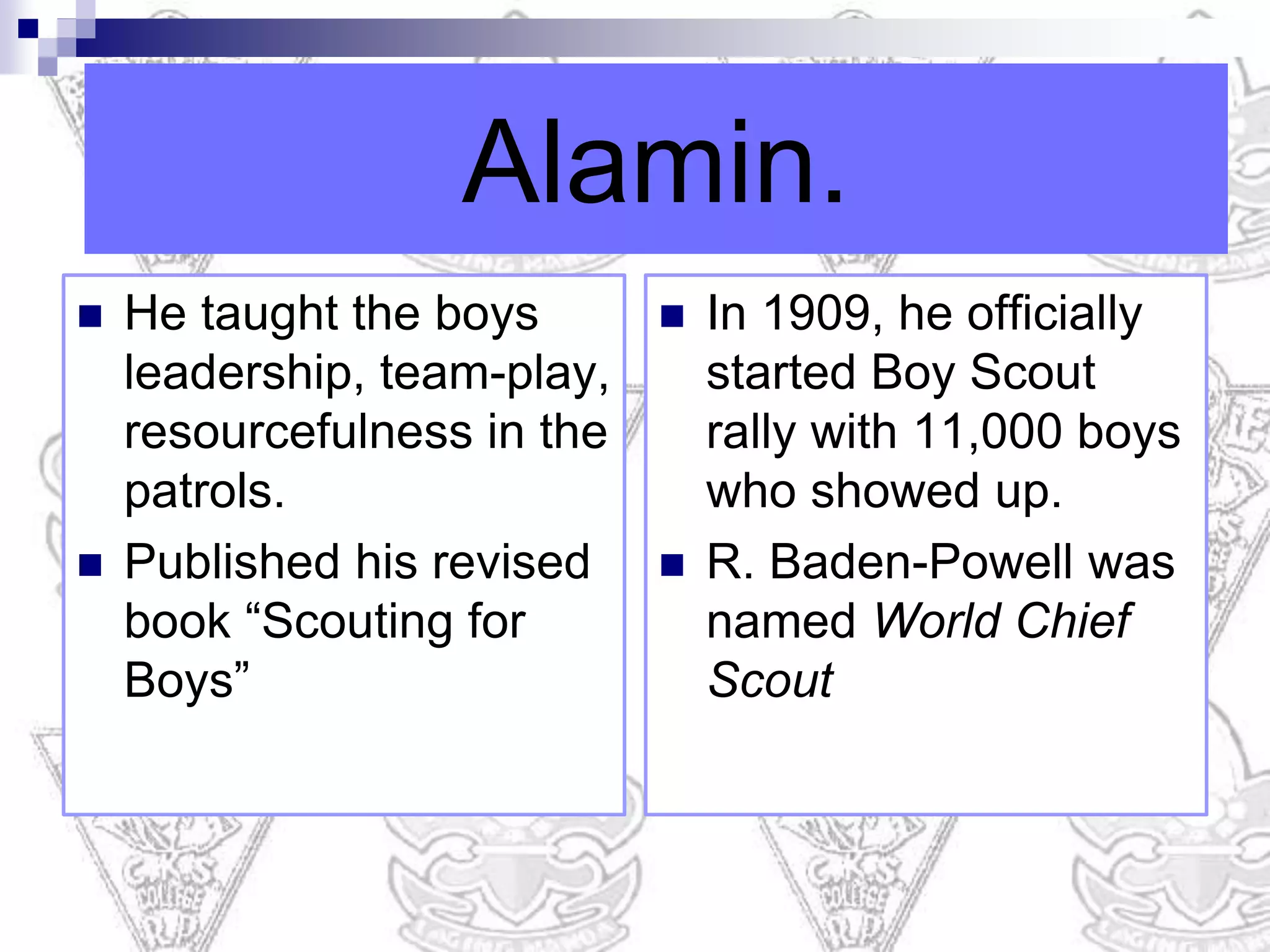 History of scouting in the philippines | PPTX