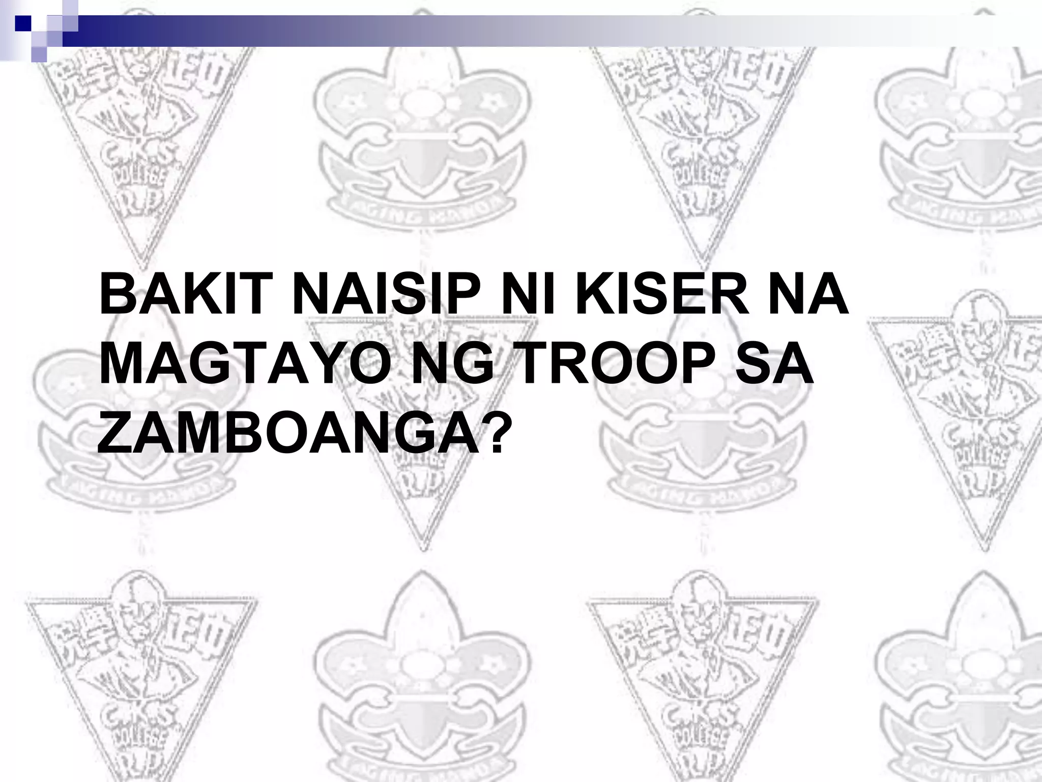 History of scouting in the philippines | PPTX
