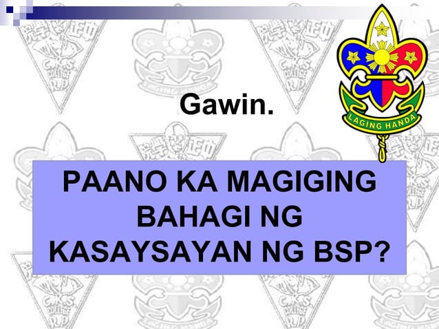 History of scouting in the philippines | PPTX