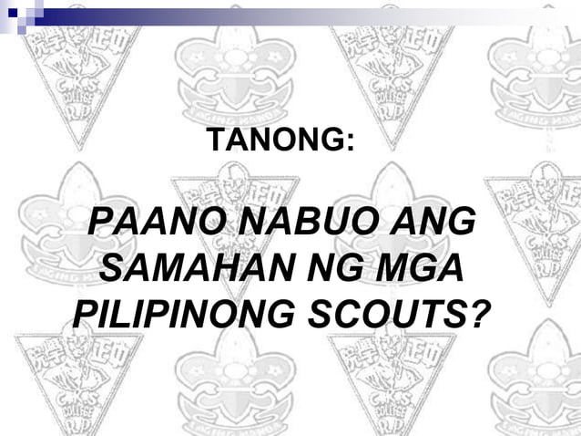 History of scouting in the philippines | PPTX