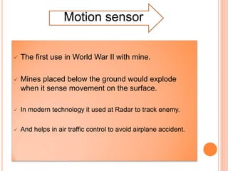 History of sensors | PPTX