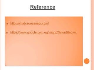 History of sensors | PPTX